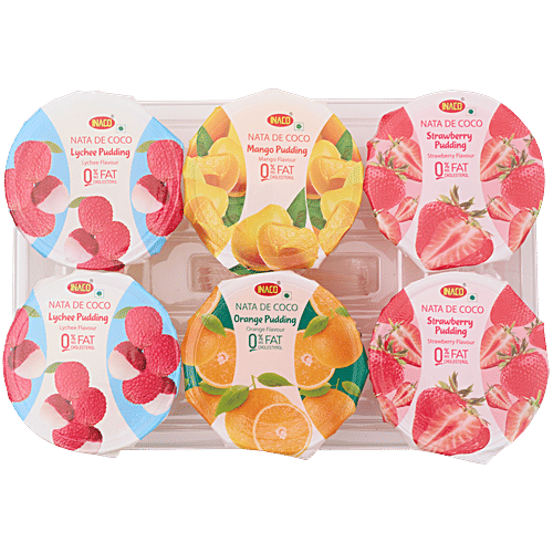 Buy Inaco Nata De Coco Pudding - Lychee, Mango, Strawberry, Orange ...