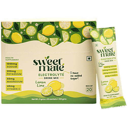 Buy SWEETMATE Lemon Lime Electrolyte Drink Mix Online at Best Price of Rs 400 - bigbasket