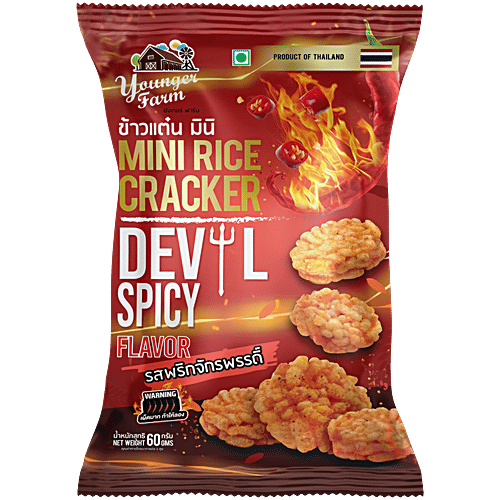 Buy Younger Farm Devil Spicy Flavour Mini Rice Cracker Online at Best ...