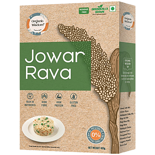 Buy Organic Wisdom Jowar Rava Online at Best Price of Rs 230 - bigbasket
