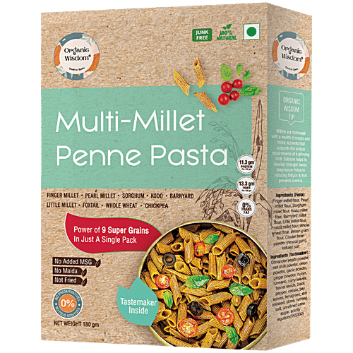 Buy Organic Wisdom Multi-millet Penne Pasta Online at Best Price of Rs ...