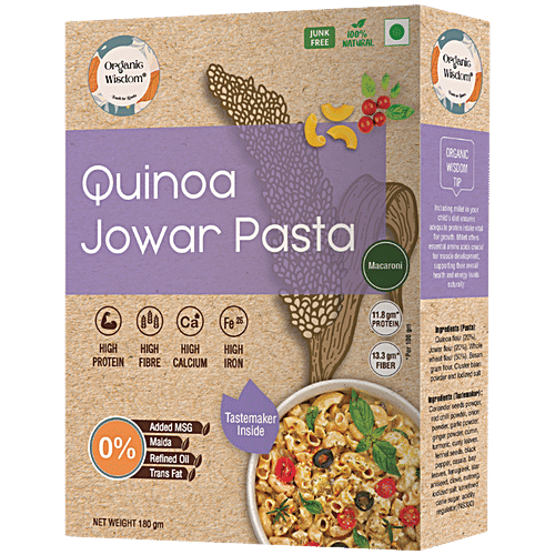 Buy Organic Wisdom Quinoa Jowar Pasta Online at Best Price of Rs 240.8 ...