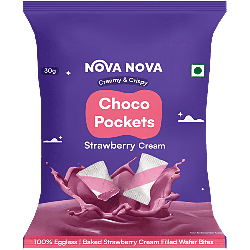 Buy Nova Nova Choco Pockets Strawberry Cream Online at Best Price of Rs 39.2 - bigbasket