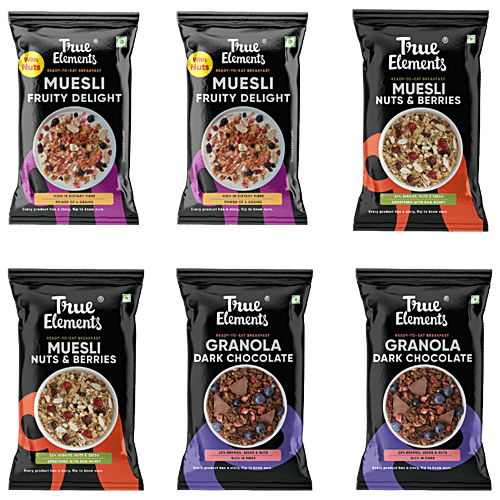 Buy True Elements Muesli & Granola Breakfast Trial Pack - Assorted Flavours Online at Best Price ...