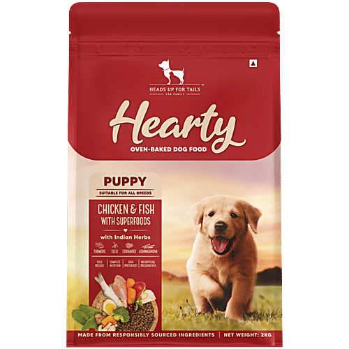 Buy Hearty Chicken & Fish Oven-Baked Dry Puppy Food Online at Best ...