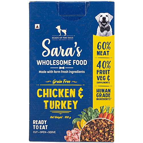 Buy Heads Up for Tails Sara's Wholesome Grain Free Chicken & Turkey Dog ...