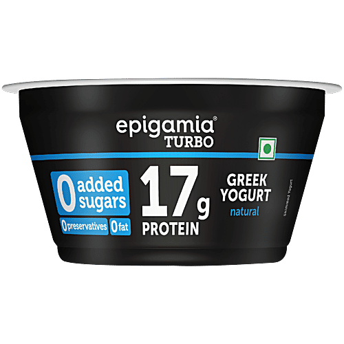 Buy Epigamia Turbo 17g Protein Natural Greek Yogurt Online at Best ...