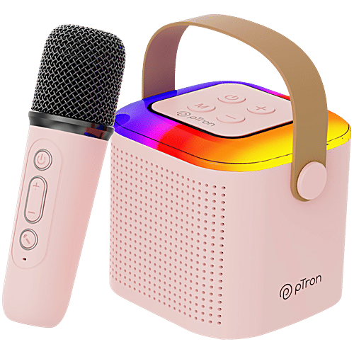 Buy pTron Fusion Tunes 10W Mini Bluetooth Speaker With Wireless Mic ...