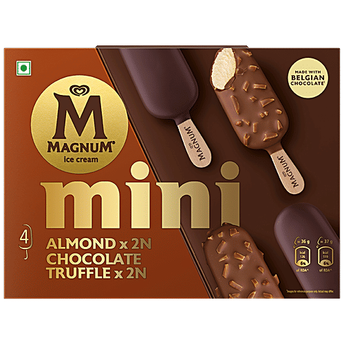 Buy Kwality Wall's Magnum Mini Almond + Chocolate Truffle Ice Cream ...