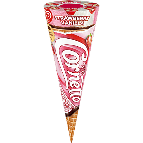 Buy Kwality Wall's Cornetto Strawberry Vanilla Ice Cream Cone Online at ...