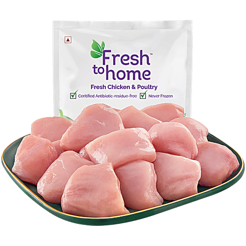 Buy FreshtoHome Premium Chicken Cubes - Boneless, Skinless Online at ...