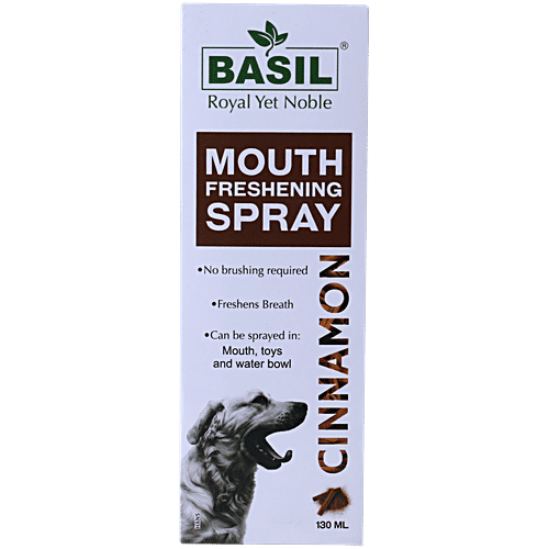 Buy Basil Cinnamon Mouth Freshening Spray - For Dogs Online at Best ...