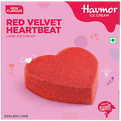Buy Havmor Red Velvet Heartbeat Cake Ice Cream Online at Best Price of ...