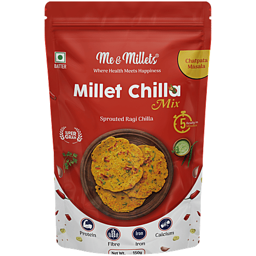 Buy Me & Millets Chatpata Masala Millet Chilla Mix Online at Best Price ...