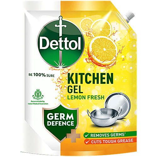 Buy Dettol Lemon Fresh Kitchen Dishwash Gel Online at Best Price of Rs ...
