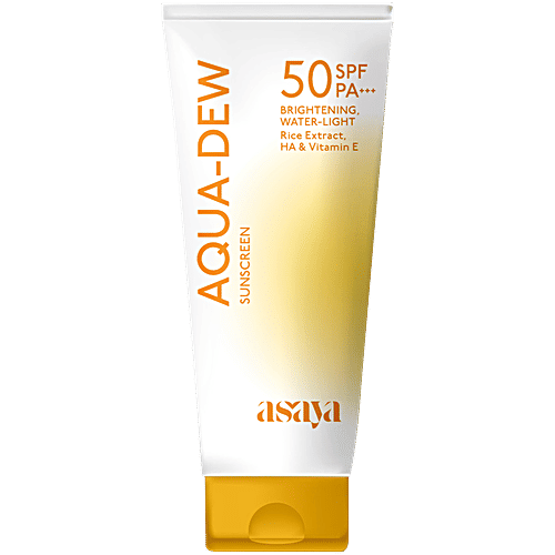 Buy Asaya Aqua Dew Sunscreen SPF 50 PA+++ - With Rice Extract ...