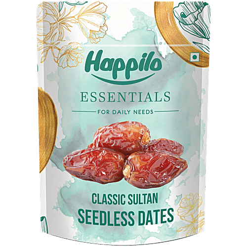 Buy Happilo Essentials Classic Sultan Seedless Dates Online at Best ...