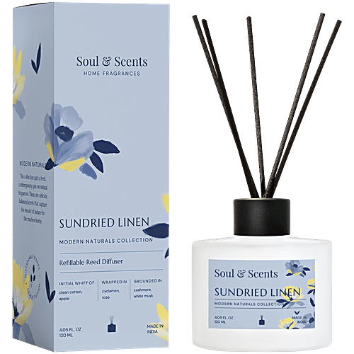 Buy Soul & Scents Sundried Linen Refillable Reed Diffuser Online at Best Price of Rs 799 - bigbasket