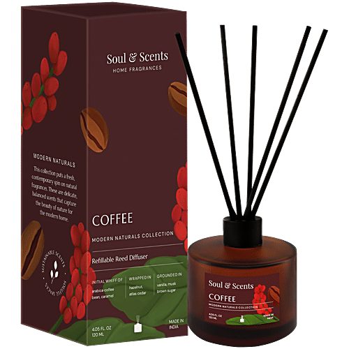 Buy Soul & Scents Coffee Refillable Reed Diffuser Online at Best Price of Rs 399.5 - bigbasket
