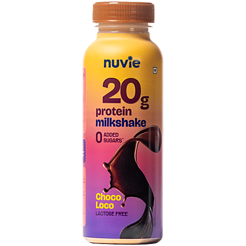 Buy Nuvie Choco Loco 20 g Protein Milkshake - Lactose Free, 0% Added ...
