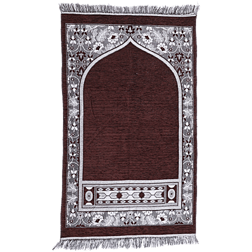 Buy Pearlfiesta Velvet Islamic Jainamaz/Prayer Mat - Coffee Online at ...