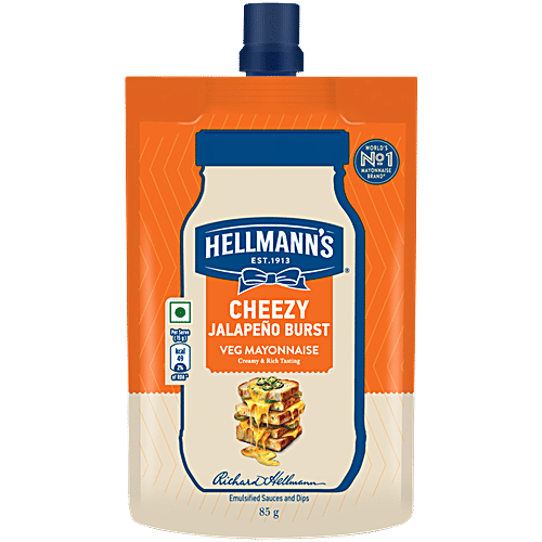 Buy Hellmann's Cheezy Jalapeno Burst Veg Mayonnaise Online at Best ...