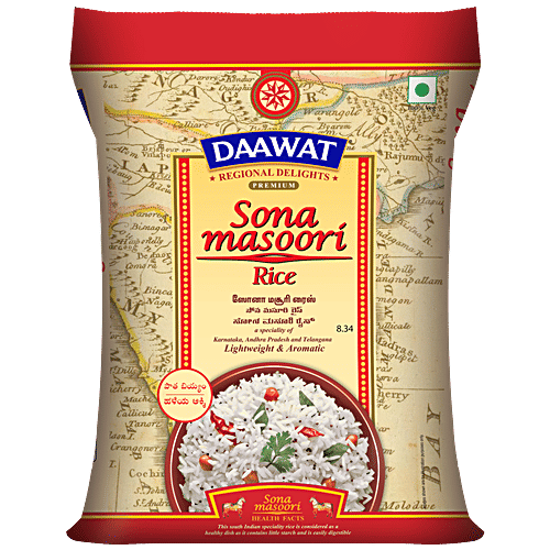 Buy Daawat Premium Sona Masoori Rice Online at Best Price of Rs 95 ...