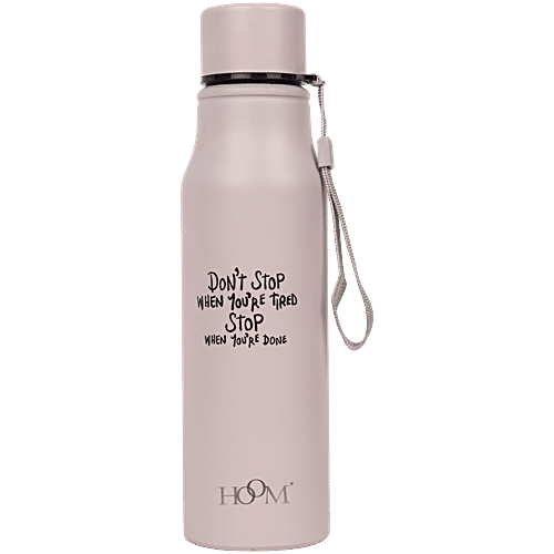 Buy Hoom Stainless Steel Single Wall Water Bottle - Pink Online at Best ...
