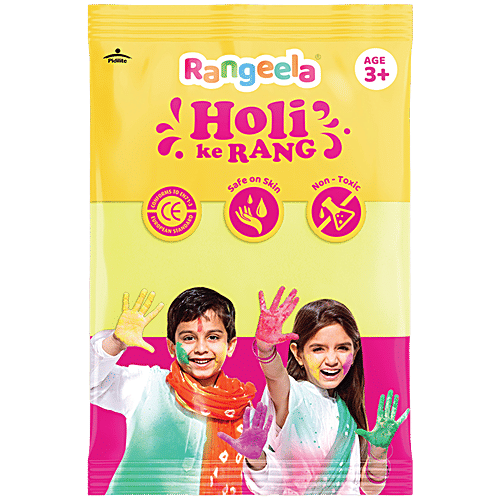 Buy Rangeela Holi Ke Rang Colours - Luminous Yellow, 3+ Years Online at ...