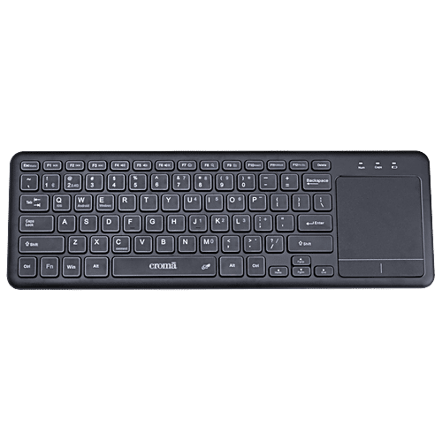 Buy Croma 2.4GHz Wireless Keyboard With Touchpad Gesture Control ...