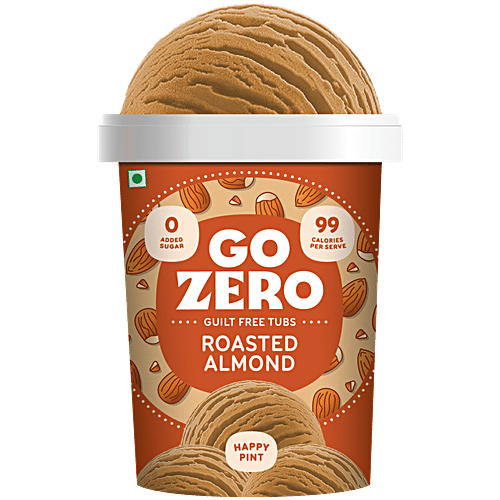 Buy Go Zero Roasted Almond Guilt Free Ice Cream Tub - Happy Pint Online at Best Price of Rs 237. ...