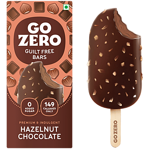 Buy Go Zero Hazelnut Chocolate Guilt Free Ice Cream Bar Online at Best ...