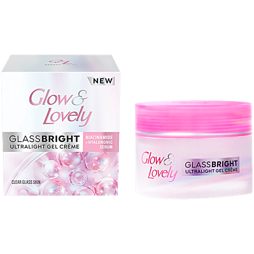 Buy Glow & Lovely Glass Bright Ultralight Gel Creme Online at Best ...