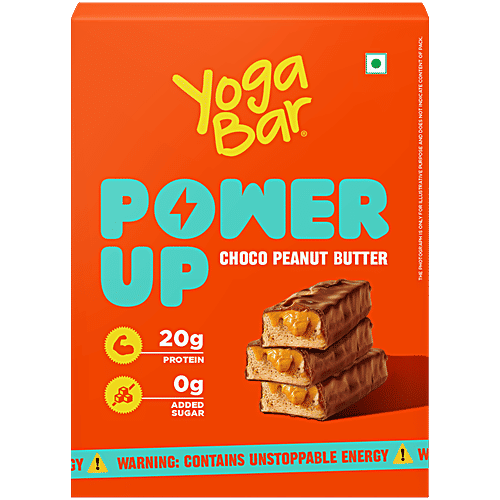 Buy Yoga Bar Power Up Choco Peanut Butter Bar - 20 g Protein With No ...