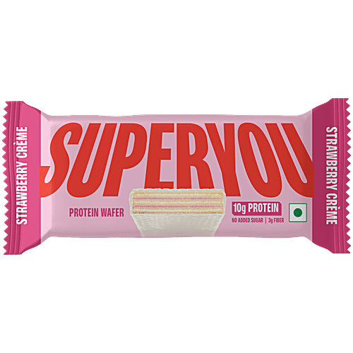 Buy Superyou Strawberry Creme Protein Wafer Bar Online at Best Price of Rs 58.8 - bigbasket