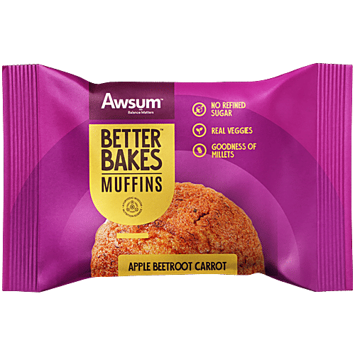 Buy Awsum Better Bakes Apple Beetroot Carrot Muffins Online at Best ...