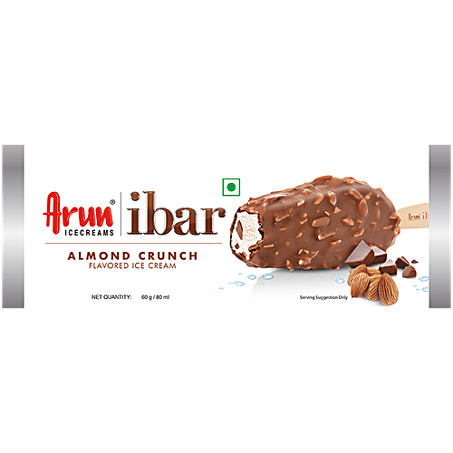 Buy Arun Icecreams Almond Crunch Flavoured Ice Cream Bar Online at Best ...