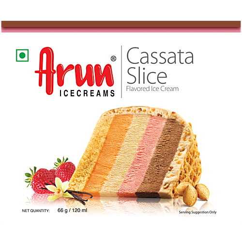 Buy Arun Icecreams Cassata Slice Flavoured Ice Cream Online at Best ...