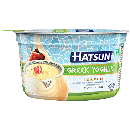 Buy Hatsun Greek Yoghurt - Fig & Dates Online at Best Price of Rs 40 ...