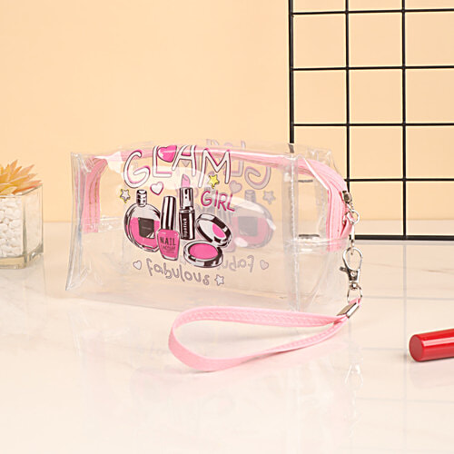 Buy DP Multi-purpose Accessories Pouch - Transparent & Pink Online at Best Price of Rs 229 ...