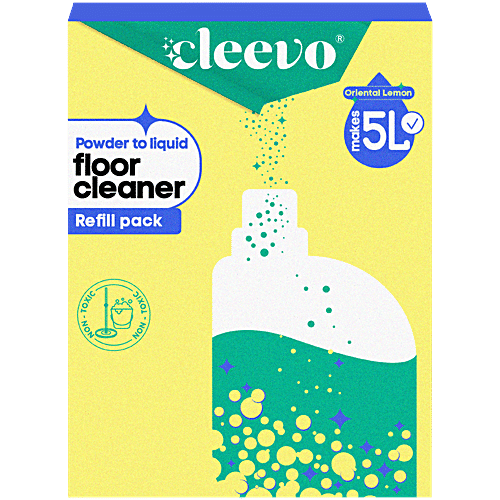 Buy Cleevo Powder To Liquid Floor Cleaner - Oriental Lemon, Non-Toxic ...