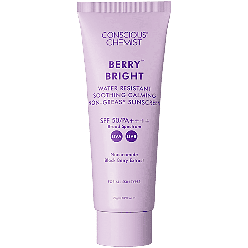 Buy Conscious Chemist Berry Bright Niacinamide Water Resistant Non ...