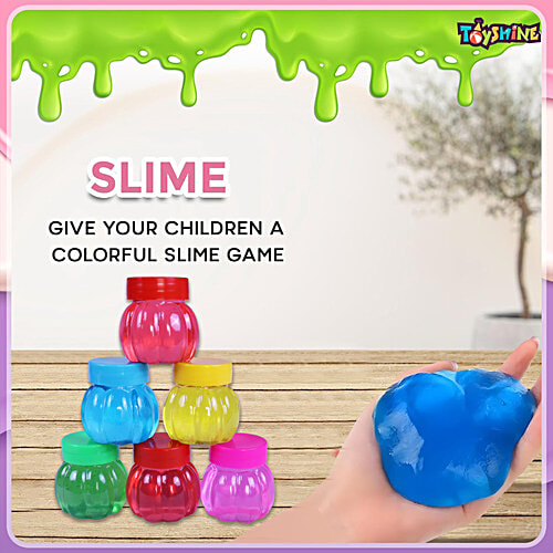 Buy Toyshine DIY Non-Sticky Smooth Colourful Water Glossy Slime Set ...