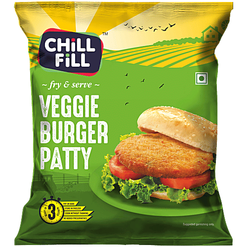 Buy Chillfill Veg Burger Patty - Fry & Serve Online at Best Price of Rs ...