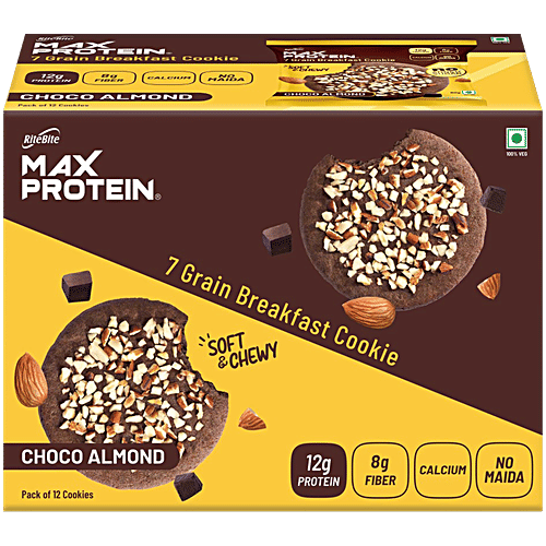 Buy RiteBite Max Protein Max Protein Choco Almond Cookies Online at ...