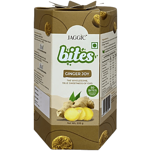 Buy Jaggic Jaggery Candy Bites - Ginger Joy Online at Best Price of Rs ...