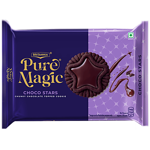 Buy Britannia Pure Magic Choco Stars Cookies Online at Best Price of Rs ...