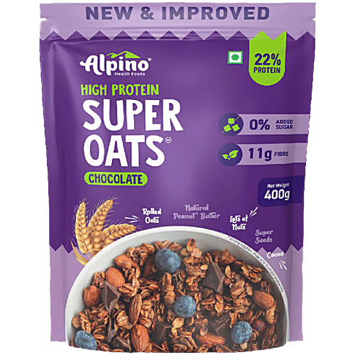 Buy Alpino High Protein Super Oats - Chocolate Online at Best Price of ...
