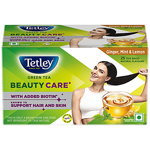Buy Tetley Beauty Care Ginger, Mint & Lemon Green Tea Online at Best ...