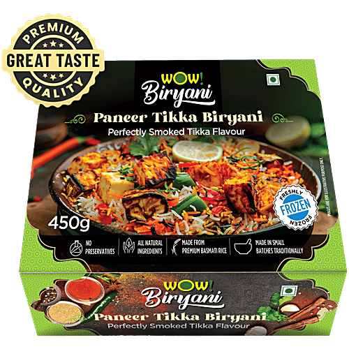 Buy Wow! Biryani Paneer Tikka Biryani Online at Best Price of Rs 98.26 ...